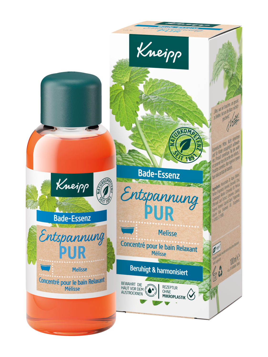 Bade-Essenz Entspannung Pur: Melisse (100 ml) | Kneipp
